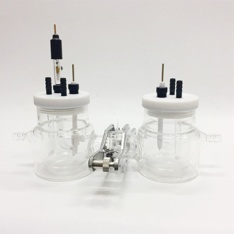 H type temperature controlled sealed electrochemical cell 50ml ...